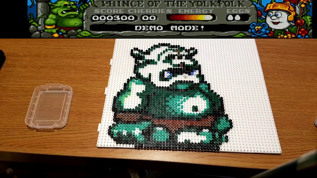 Dizzy Prince Of Yolkfolk - Dizzy & Troll Hama Bead Creation - Amiga ...