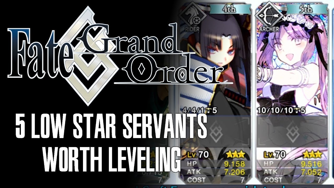 [FGO] 5 Low Star Servants Worth Leveling - YouTube