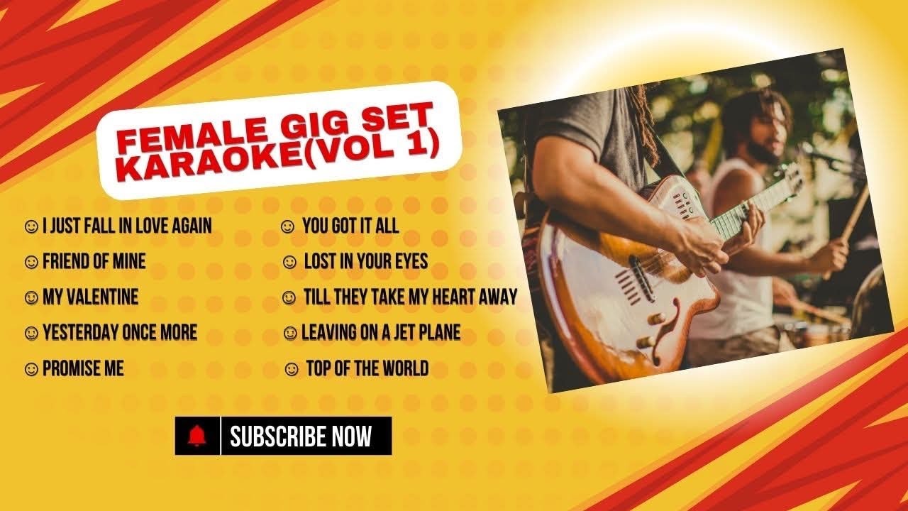 FEMALE GIG SET KARAOKE (VOL 1) - YouTube