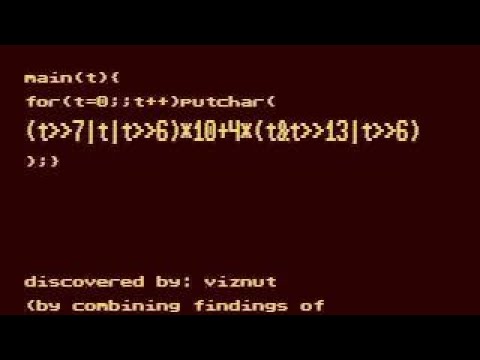 Bytebeat: Experimental one-line algorithmic music - the 2nd iteration ...
