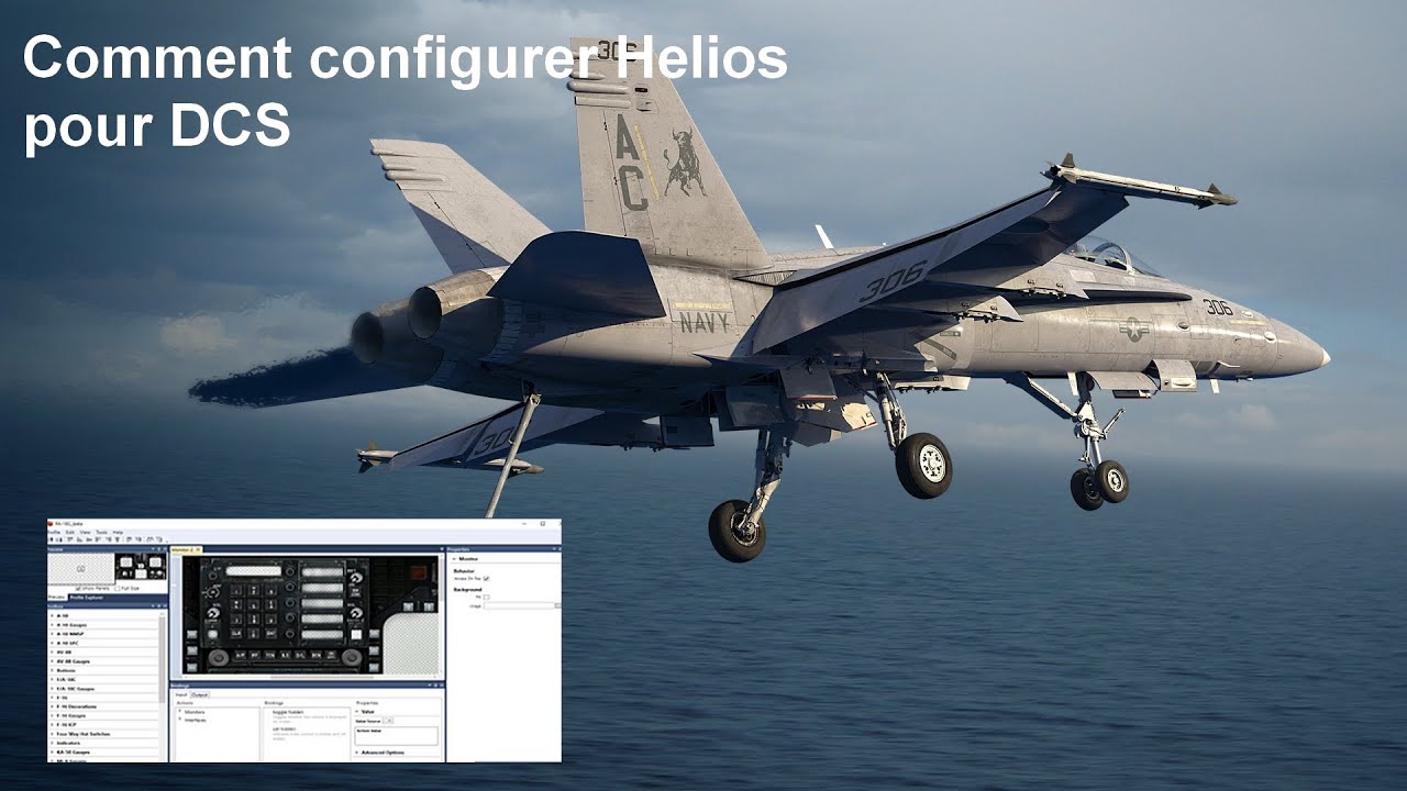 Configurer Helios pour DCS ( comme clavier virtuel ) - YouTube