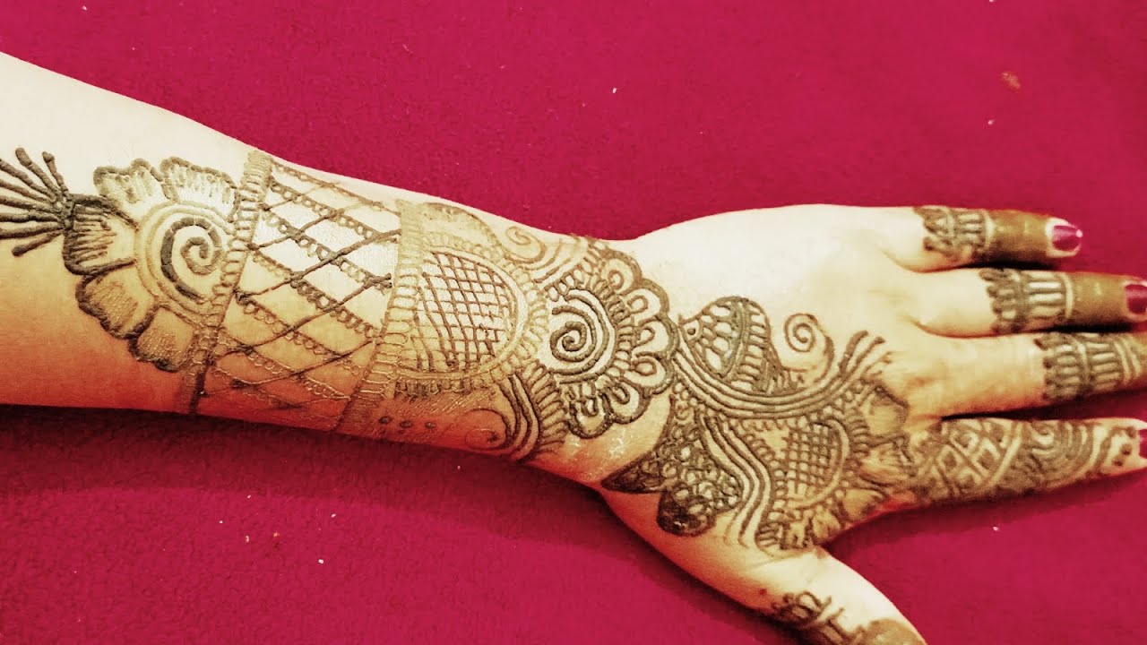 simple and easy back hand bel mehndi design 🔔 ️ ️ ️ ️ - YouTube