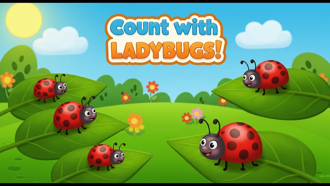 🐞 One Little Ladybug 🐞 | A Counting Adventure Rhyme for Kids | Fun ...