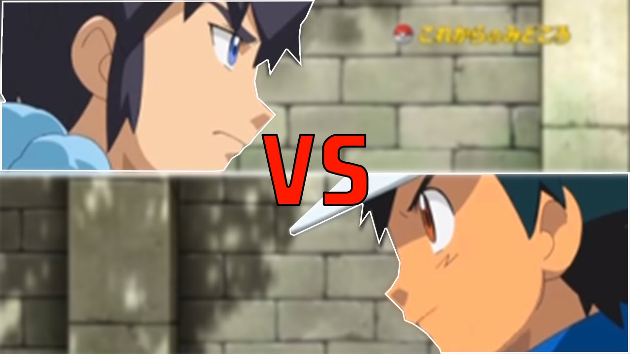Ash (Satoshi) VS Alain (Alan) | Pokemon XY & Z | Mega Charizard X VS ...