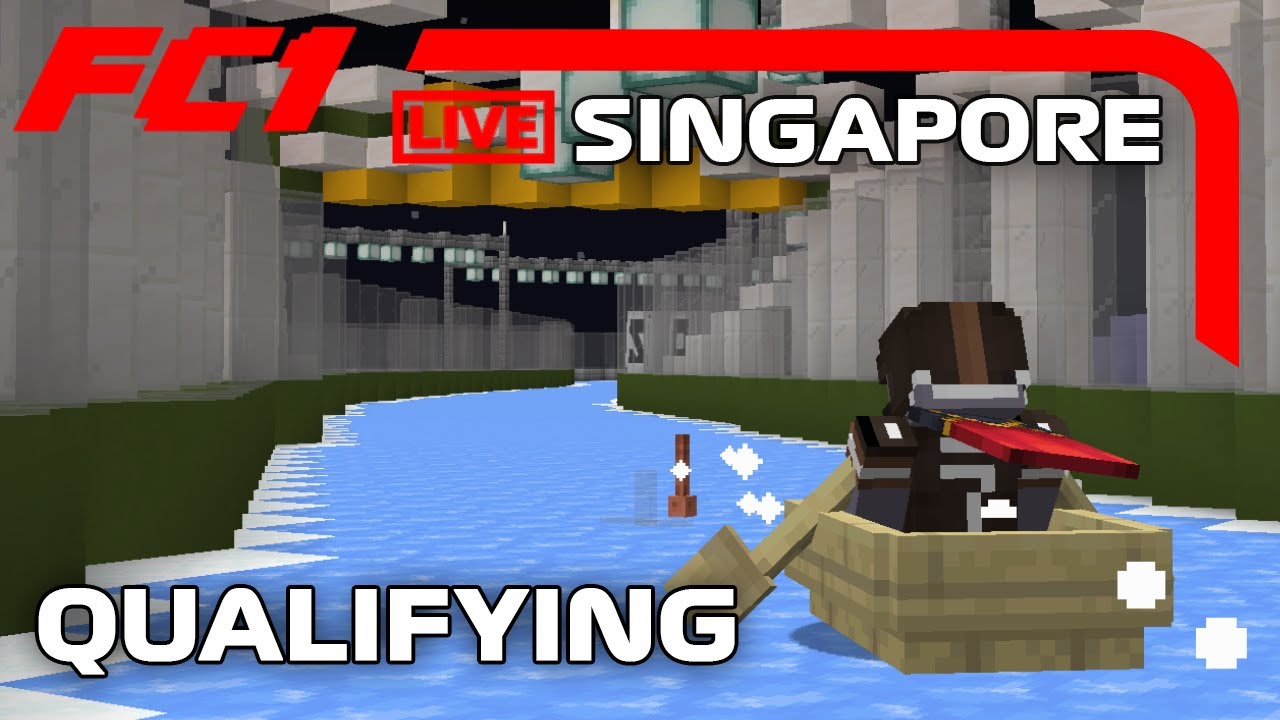 The Singapore GP in Minecraft Pt.1 | Qualifying - YouTube
