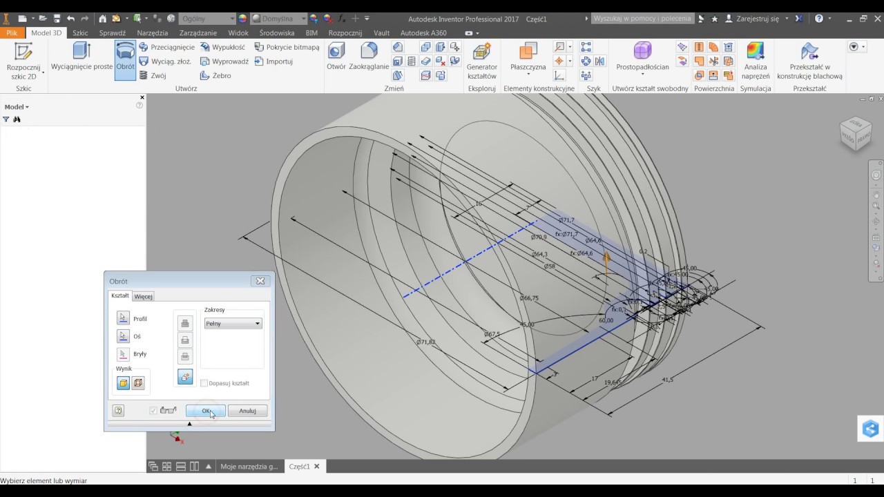 Inventor 2017 - Piston - tłok - YouTube