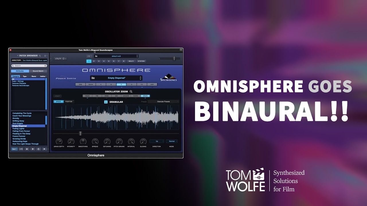 Omnisphere: how you can make Omnisphere BINAURAL! - YouTube