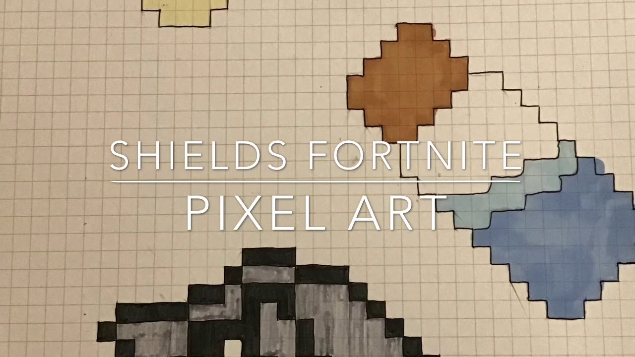 FORTNITE pixel art - le Shields - YouTube