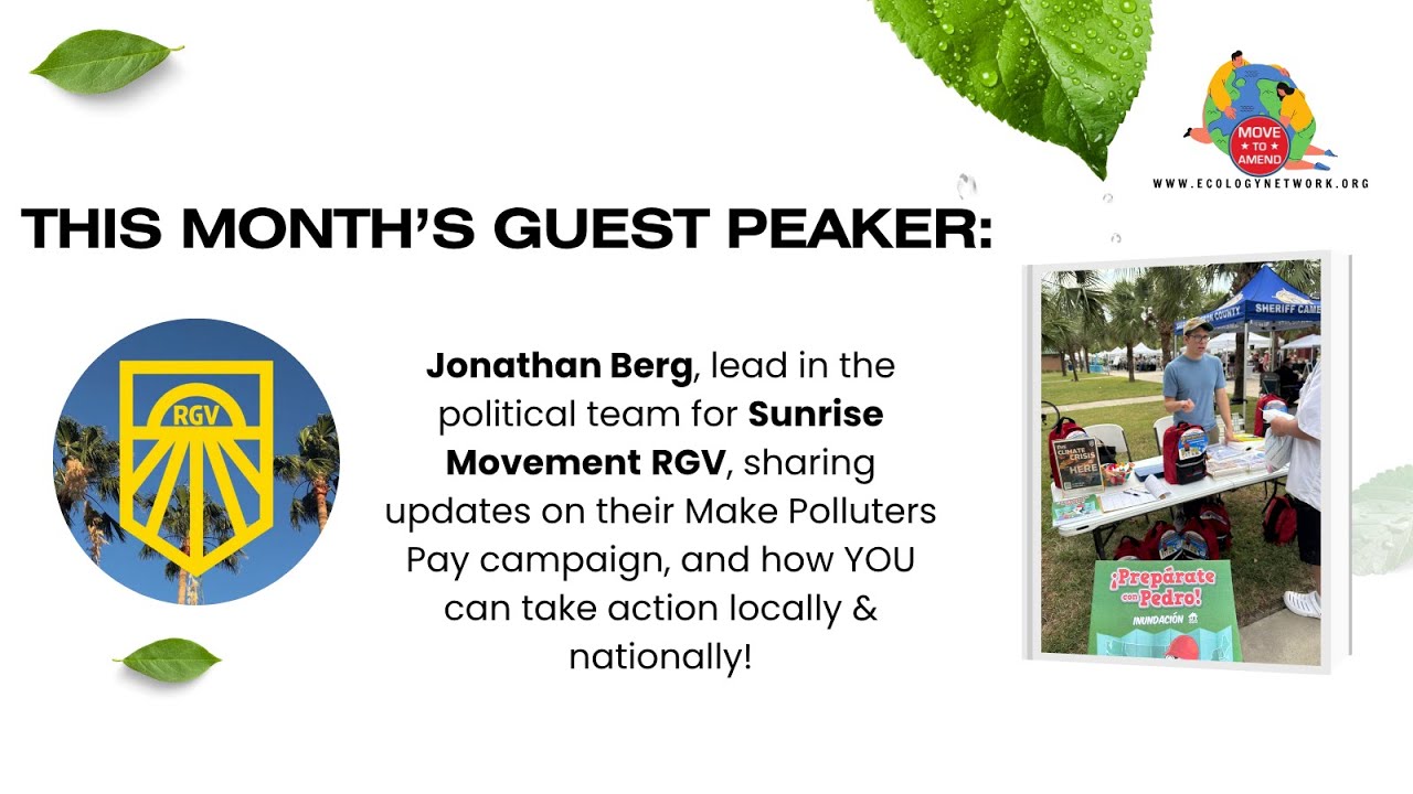 Ecology Network Call - October 9, 2025 - special guest speaker ...