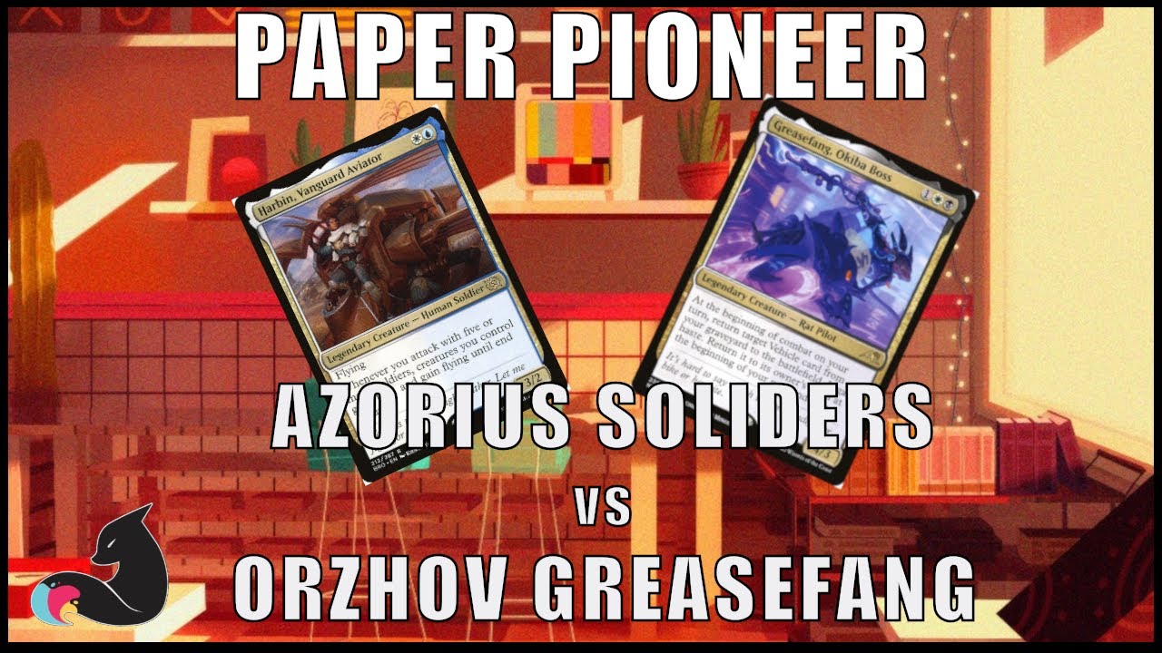 Azorius Soldiers vs Orzhov Greasefang | Paper Pioneer Showdown - YouTube