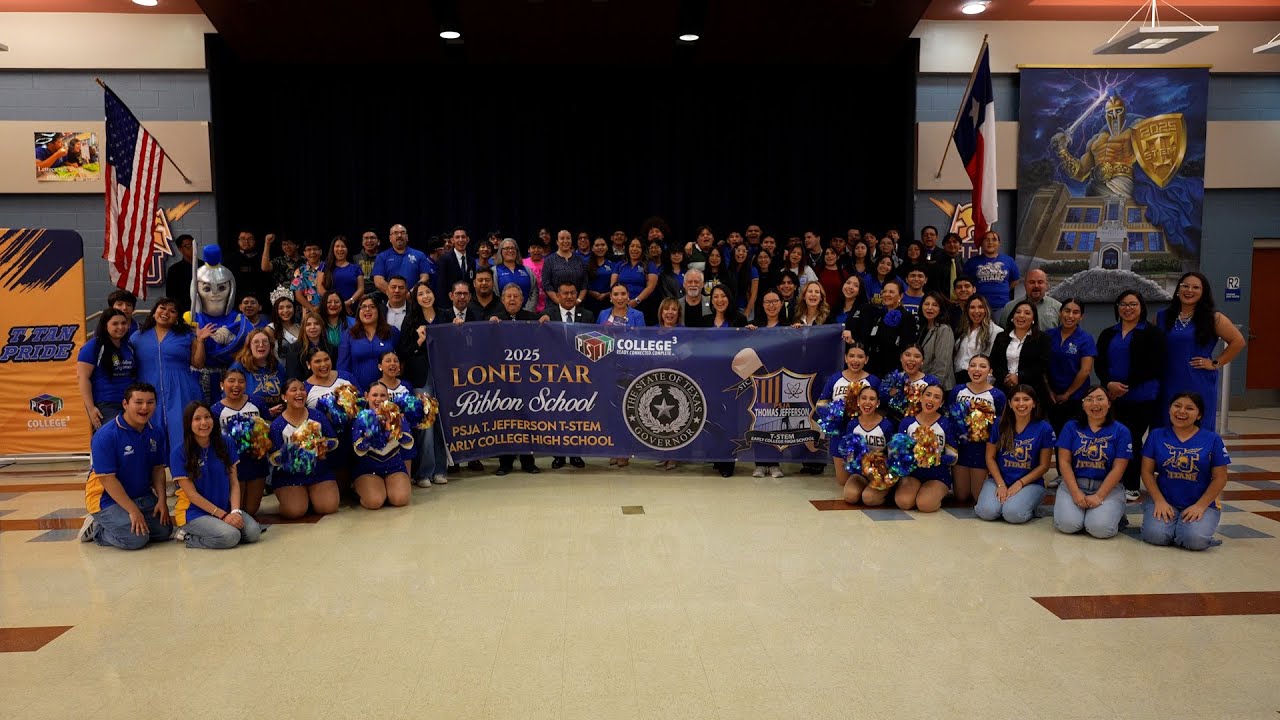 PSJA T. Jefferson T-STEM Achieves Lone Star Ribbon Award - YouTube