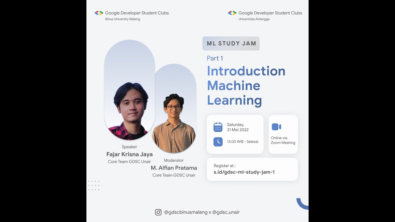 ML Study Jam : Introduction Machine Learning (Part 1) - YouTube