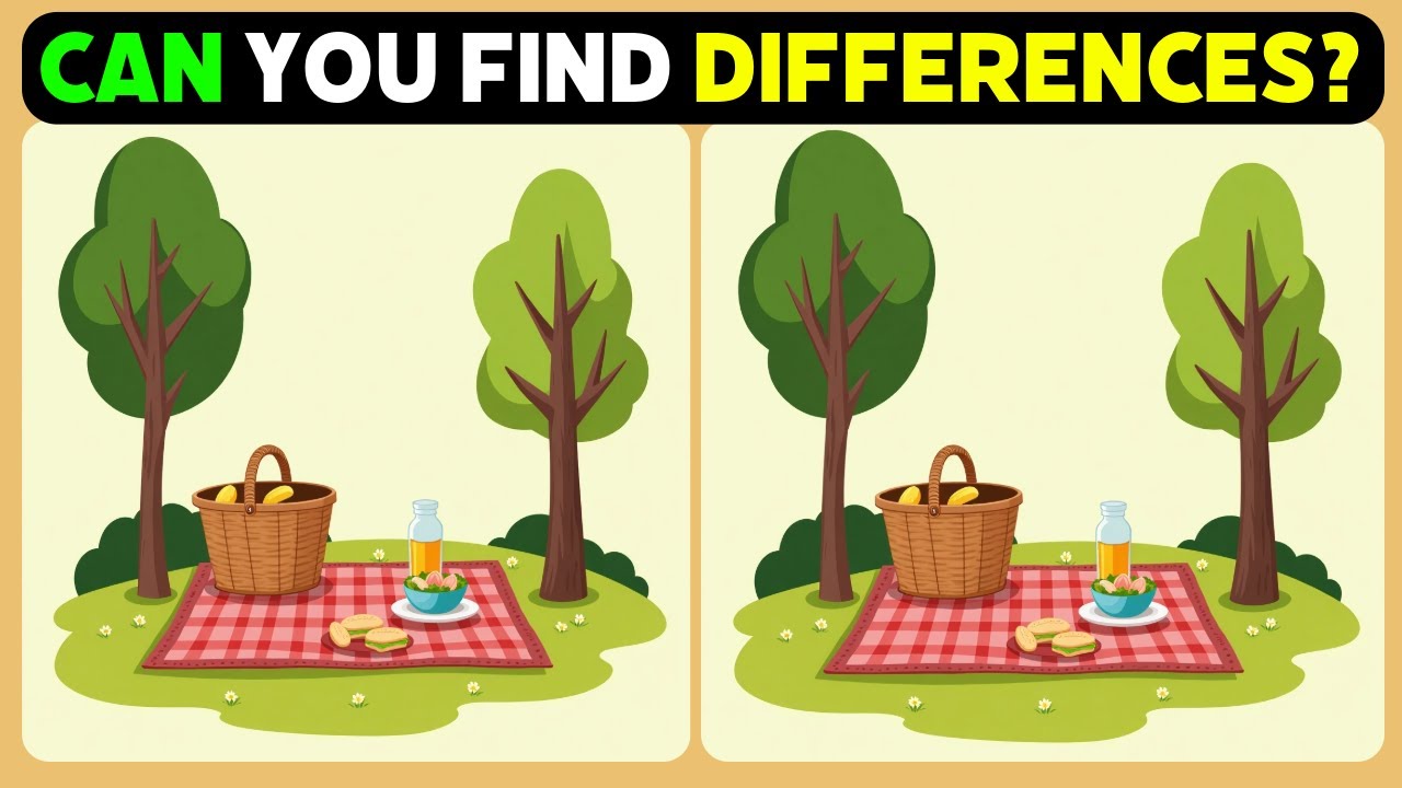 🧠💡 Spot the Difference Game | How Fast Can You Spot 3?《A Little Tricky ...