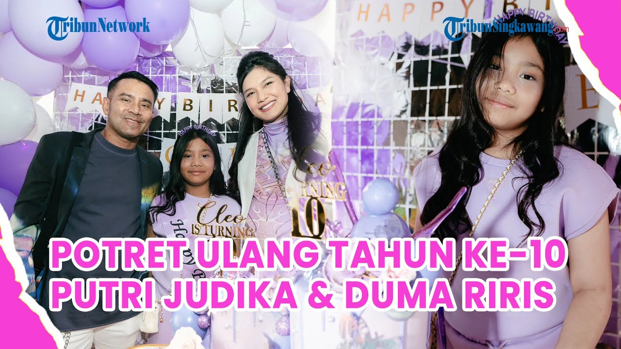 Potret Ulang Tahun Cleo Putri Judika dan Duma Riris, Dekorasinya Dilengkapi Trampolin! - YouTube