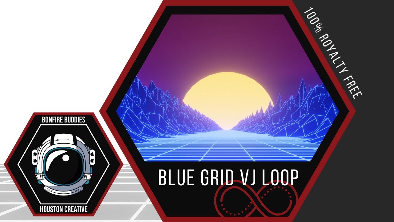 Blue Tron Grid Looping Video | Free VJ Loops | 4K Royalty Free ...