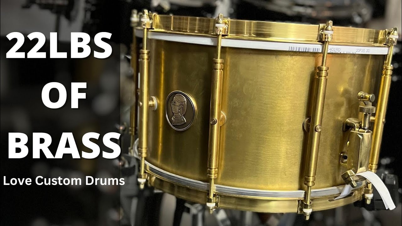 Brass Snare Drum Review - 8x14 3mm // OMNI-BRASS by Love Custom Drums ...
