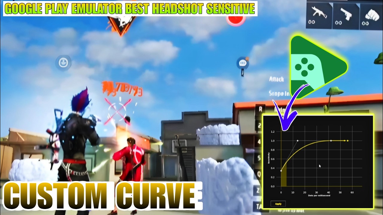 Google Play games Pc Free Fire Custom Curve Headshot setting | Custom ...