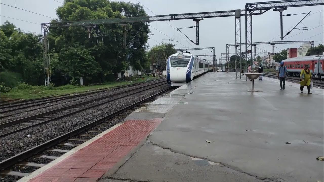 20643 - MGR Chennai Central-Coimbatore Vandhe Bharat Express Skipped Ambattur Railway Station ...