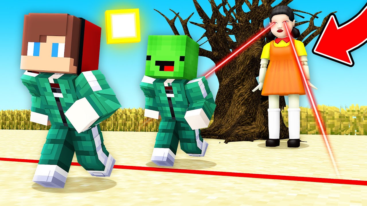 JJ and Mikey In SQUID GAME - Maizen Minecraft Animation - YouTube