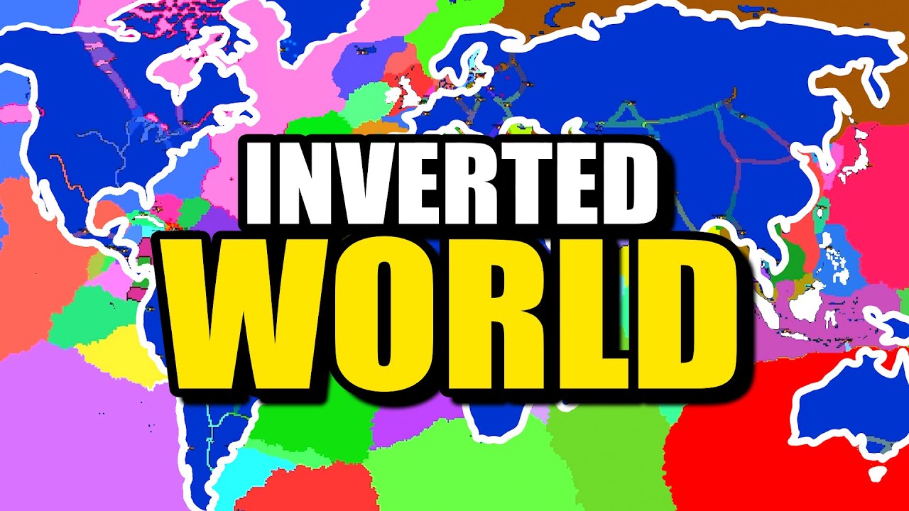I Swapped Continents & Oceans to INVERT the World... (World War ...