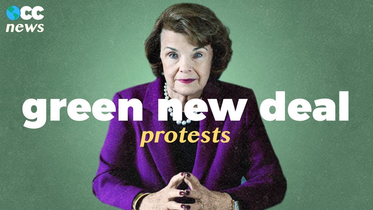 Climate activists clash with Senator Feinstein over the Green New Deal ...