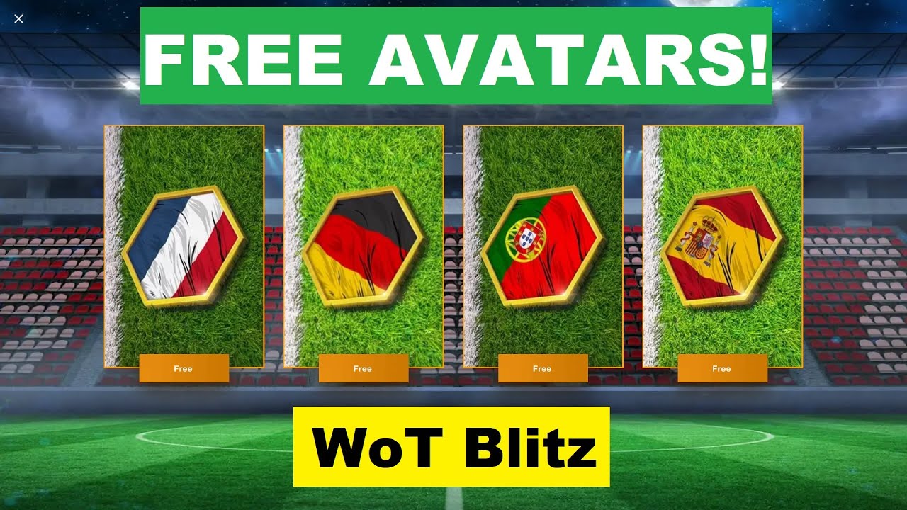 WoT Blitz NEW set of COOL FREE AVATARS! - Launch the game and choose ...
