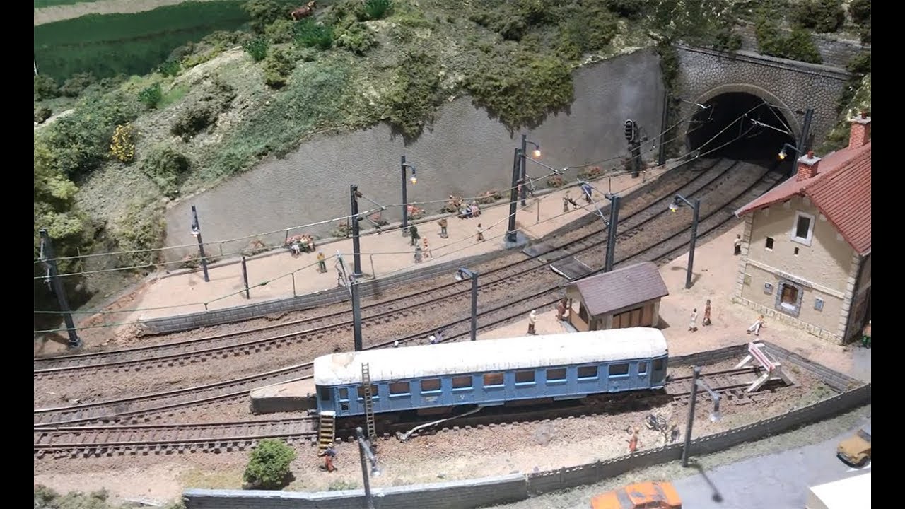 Franse modeltreinbaan in N spoor tijdens I.N.G.A-net treffen in ...