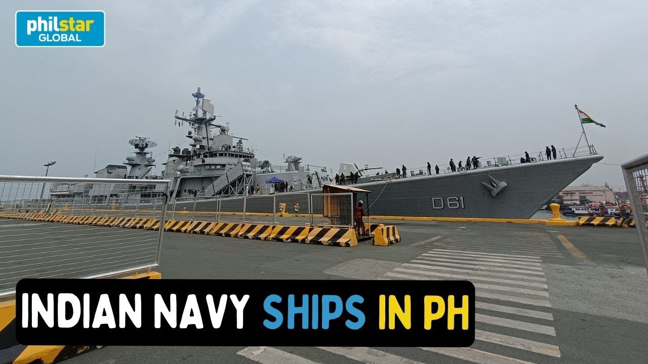 Indian Navy vessels INS Delhi, INS Shakti and INS Kiltan arrived at the ...