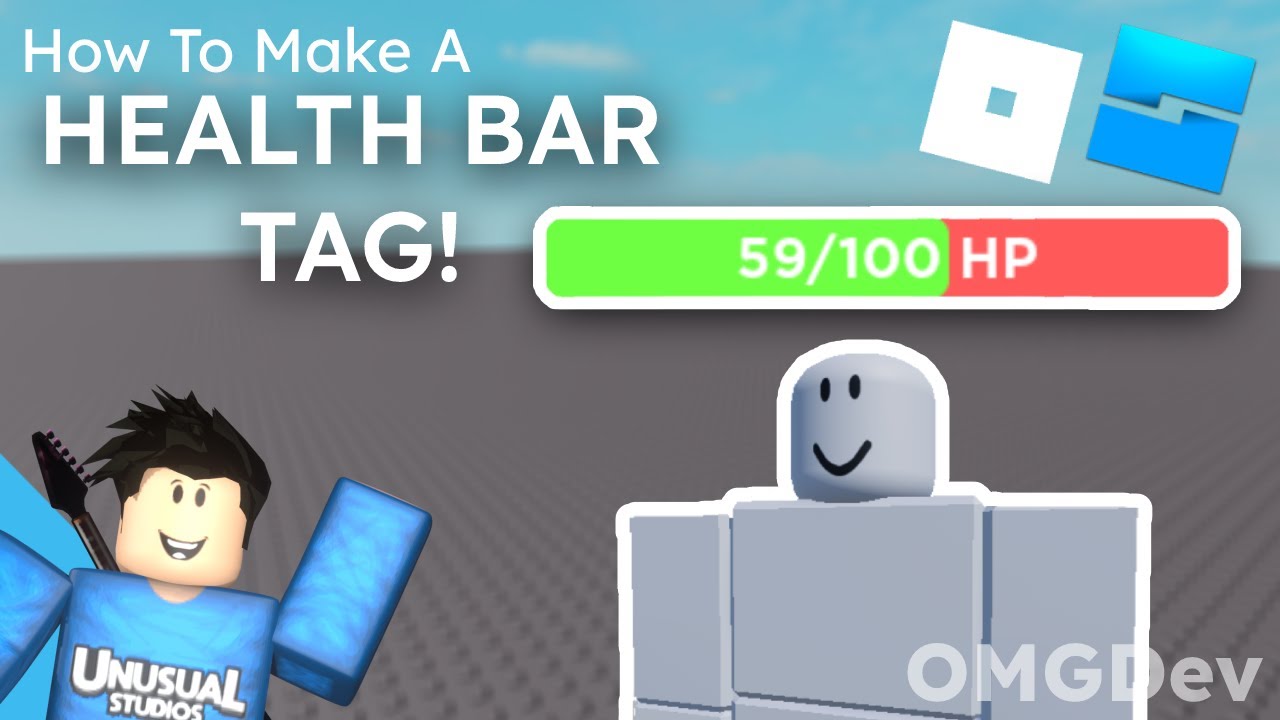 How To Make A HEALTH BAR TAG! Roblox - YouTube