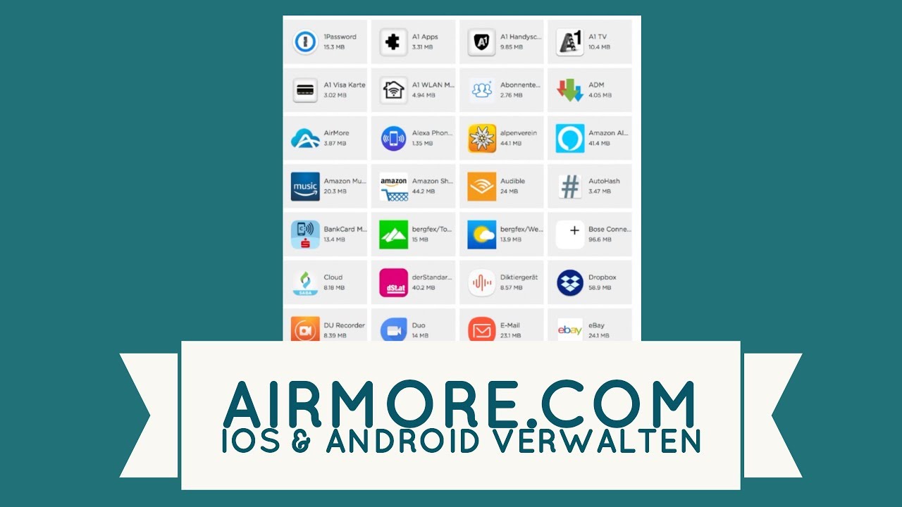 Airmore.com Smartphone Backup für Apple iOS & Google Android - YouTube