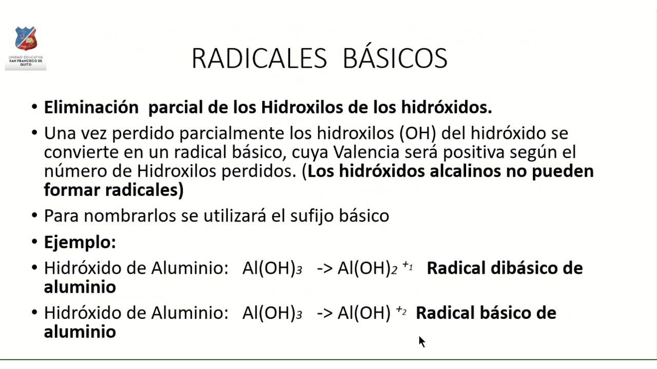 RADICALES NEUTROS, ÁCIDOS Y BÁSICOS - YouTube