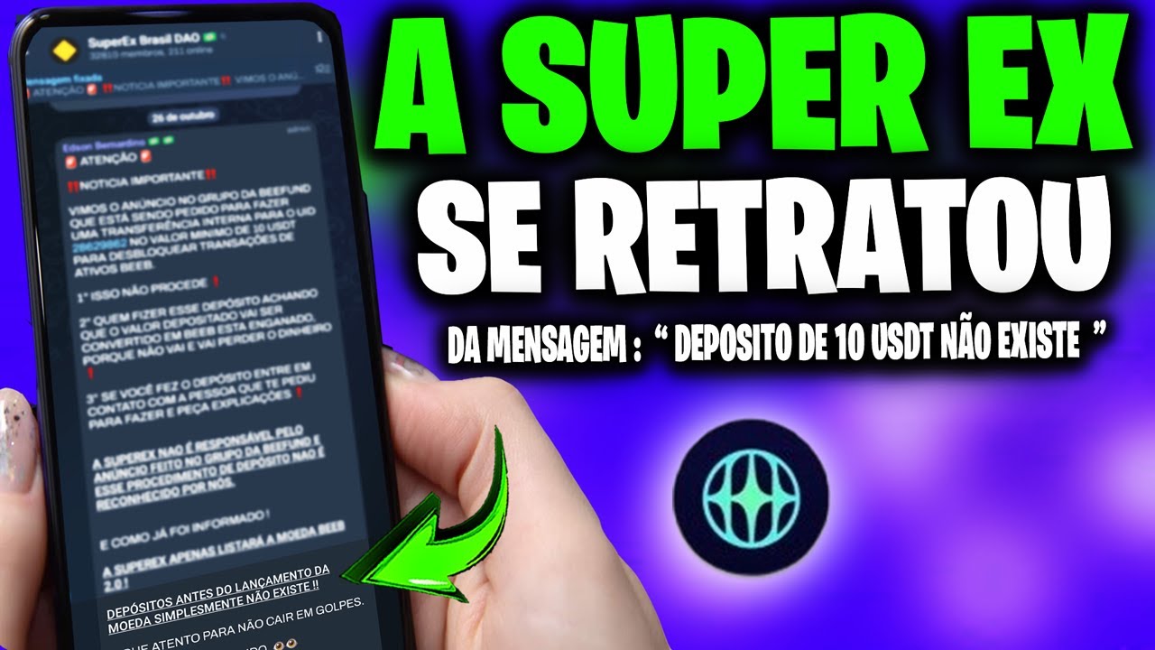 A SUPER EX SE RETRATOU DA MENSAGEM SOBRE OS 10 USD - YouTube