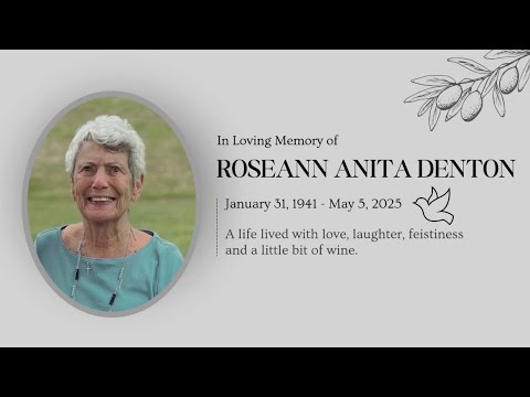 Memorial Video - RoseAnn Denton - YouTube