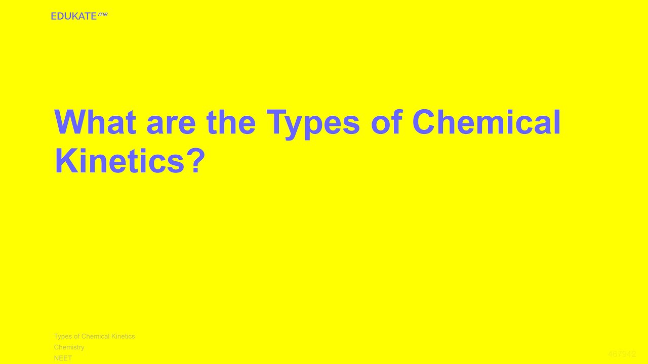 What are the Types of Chemical Kinetics? - YouTube