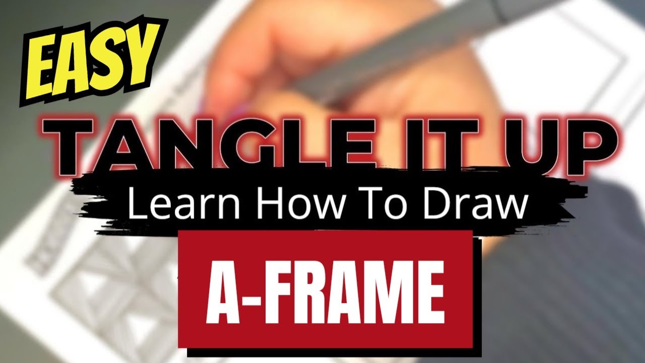 Mastering the A-Frame Tangle Pattern in Zentangle Drawing - YouTube