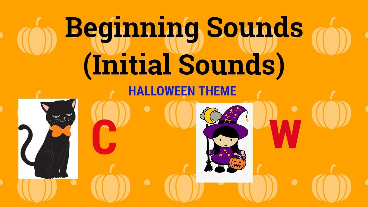 Beginning Sounds - Initial sounds - Halloween theme - YouTube