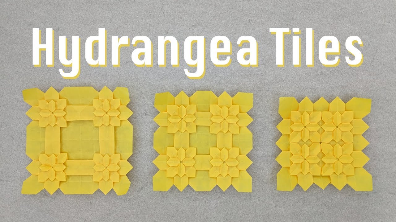 Origami Tessellation Tutorial: Hydrangea Tiles (Shuzo Fujimoto and ...