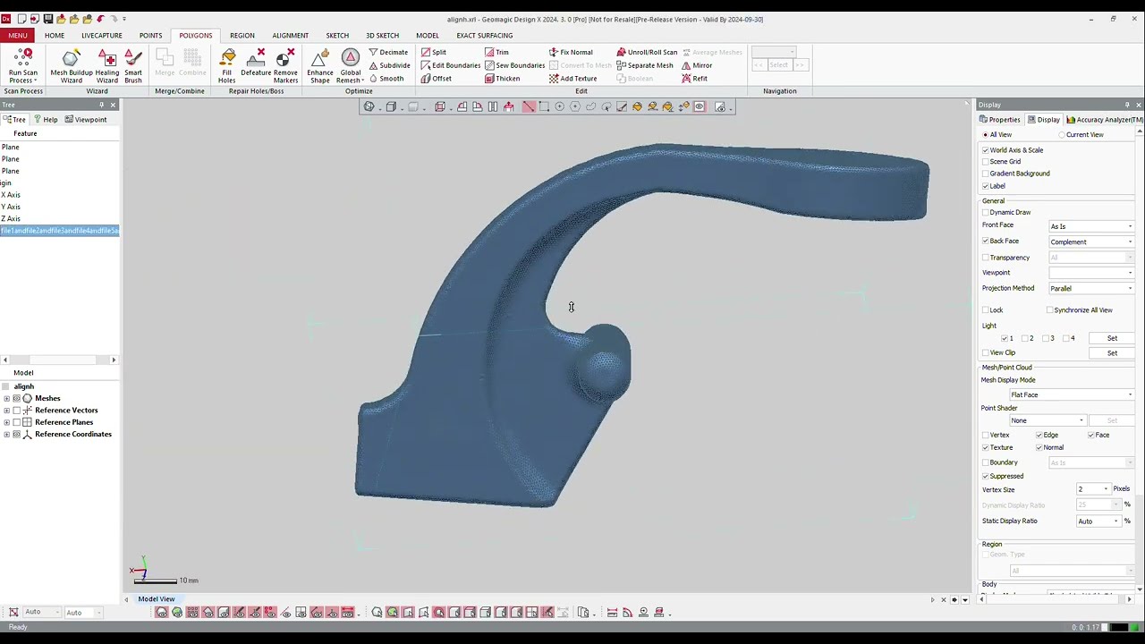 Advanced Mesh Tools 2 | Geomagic Design X Tutorial - YouTube