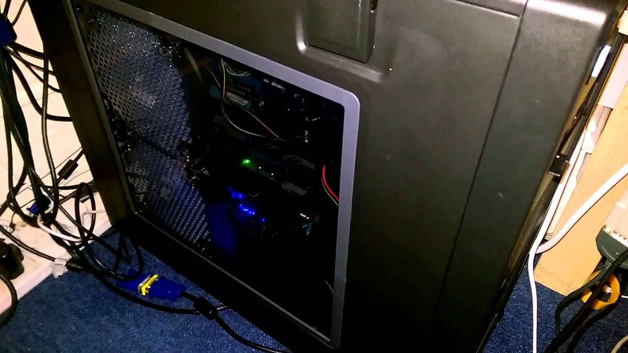 Noisy PC with 140mm Corsair fans at full speed - YouTube