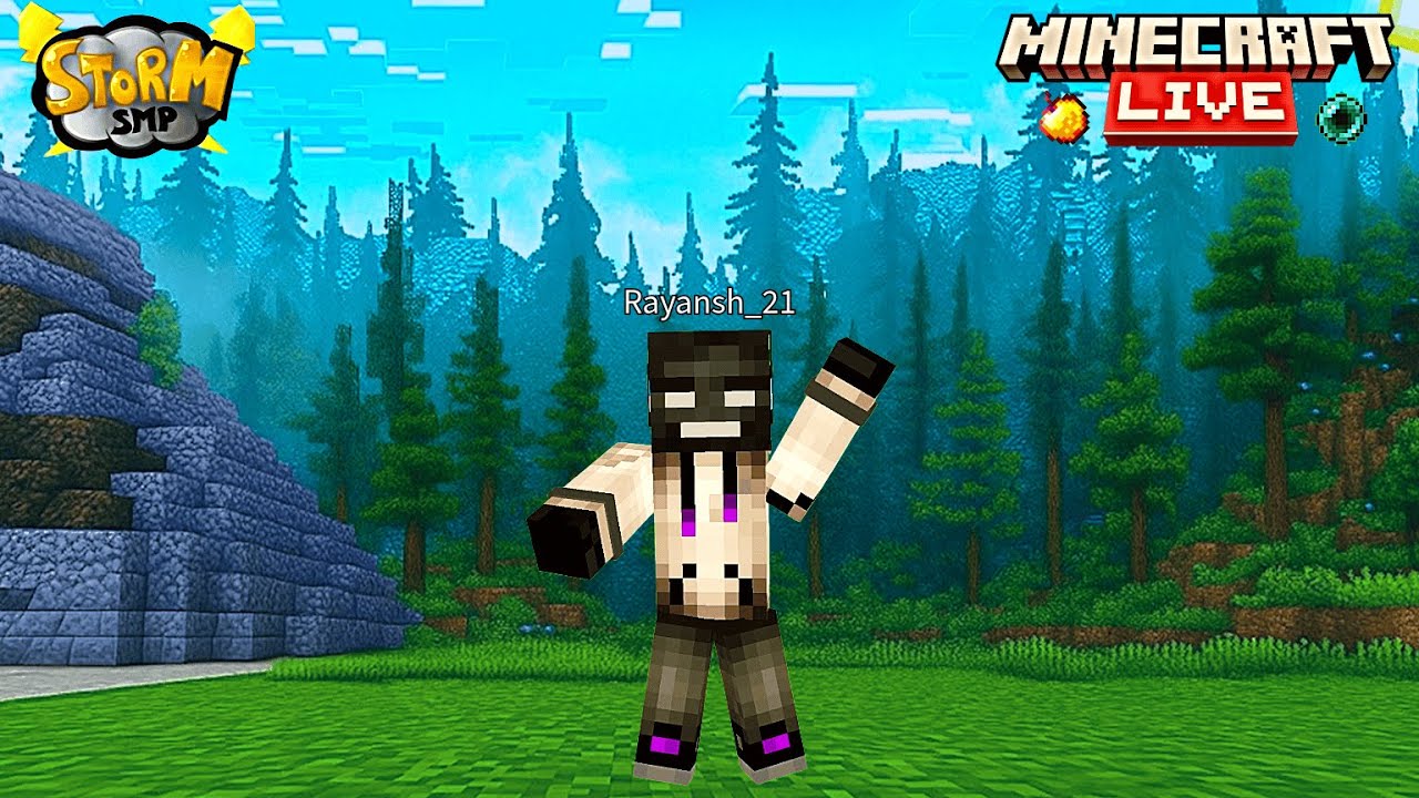 Day:-1 in The Private Survival Smp | Storm Smp Live. - YouTube