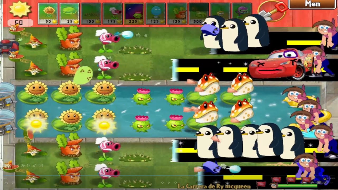 Plants vs Zombies Mod Crossover vs Cartoons - Gameplay Walkthrough Part ...