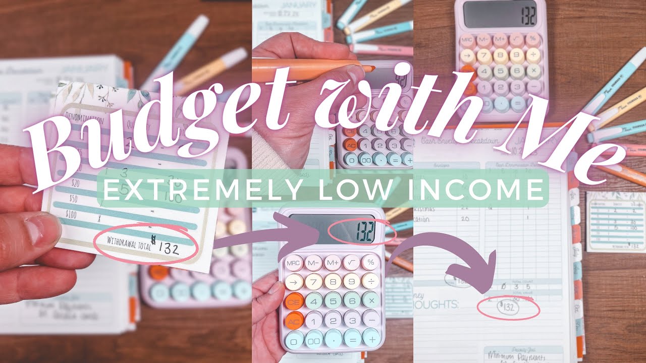 BUDGET MY LOW INCOME WITH ME...YIKES! - YouTube