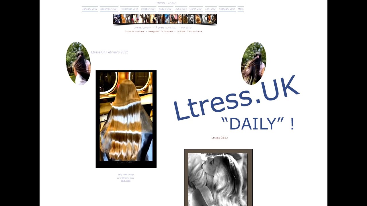 Ltress "DAILY" for February 2022 (5 minutes) - STUNNING longhair ...