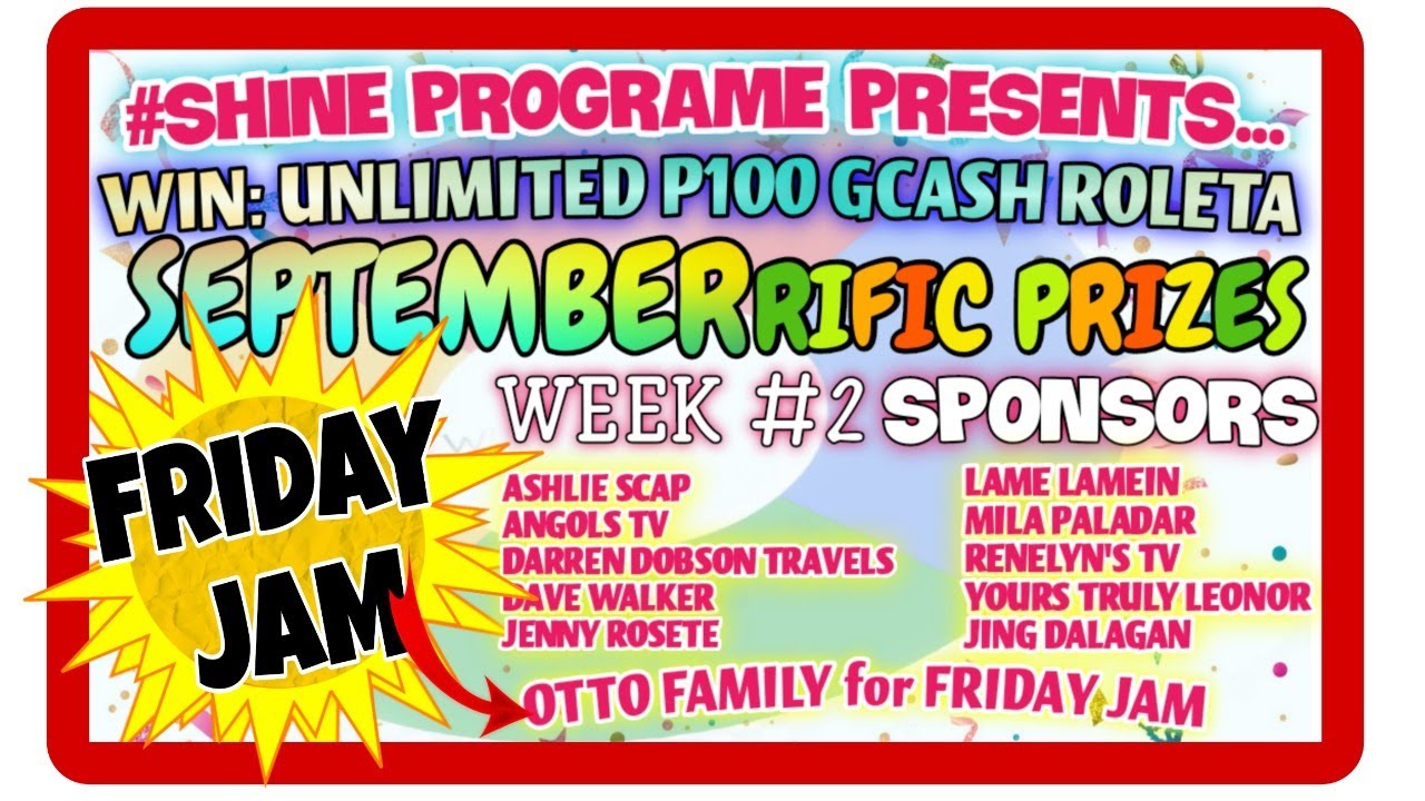 FRIDAY JAM SECOND WEEK WITH FUN AND GCASH PRIZES NOW - YouTube