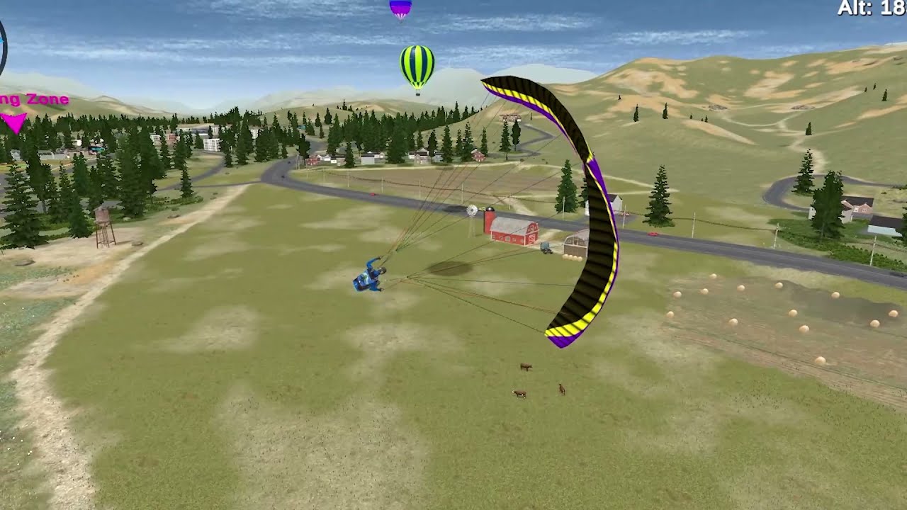 Paragliding Spin / Sat into flip! Glider Sim Paragliding Simulator ...