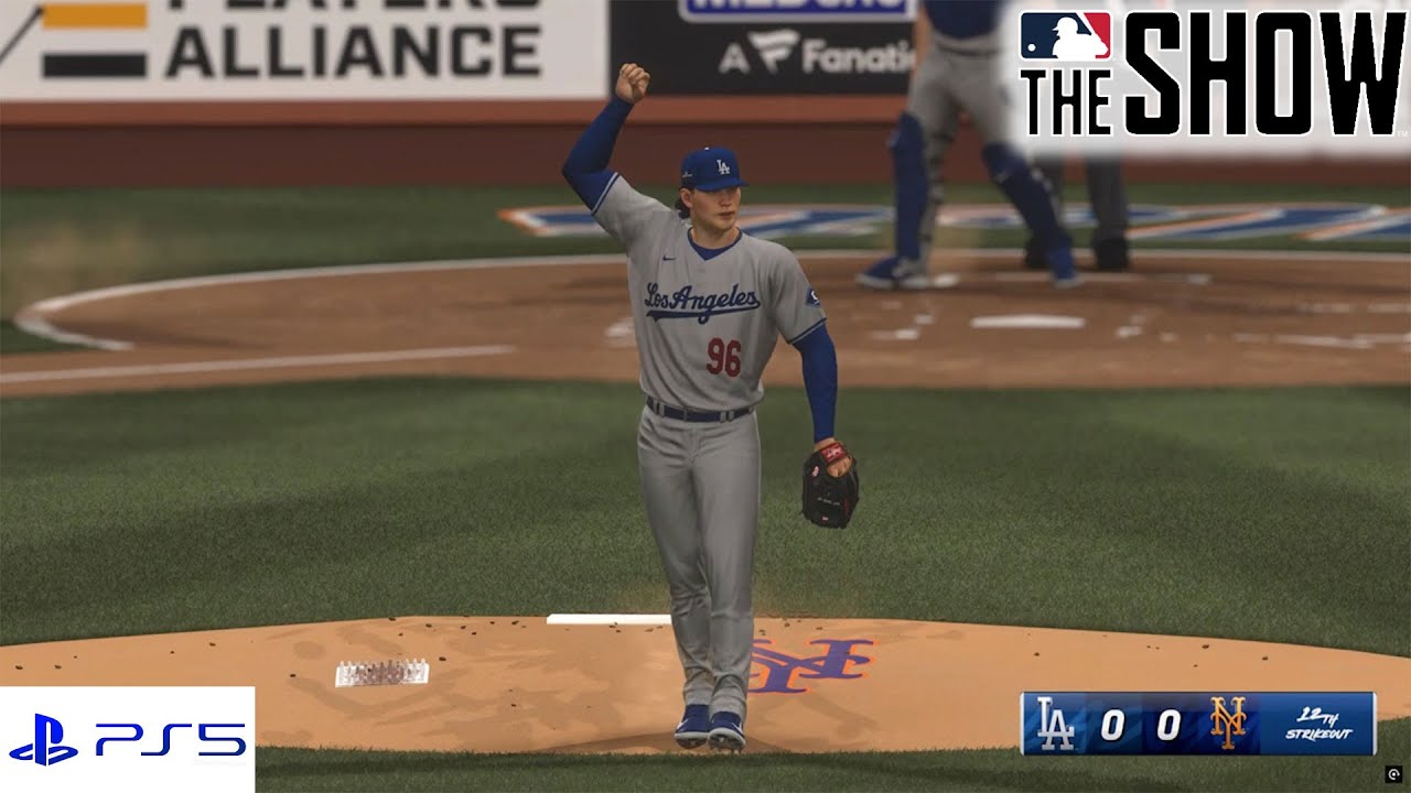 MLB Baseball 🔴 Los Angeles Dodgers vs New York Mets | NLCS Game 1 - MLB THE SHOW 24 Game Play ...