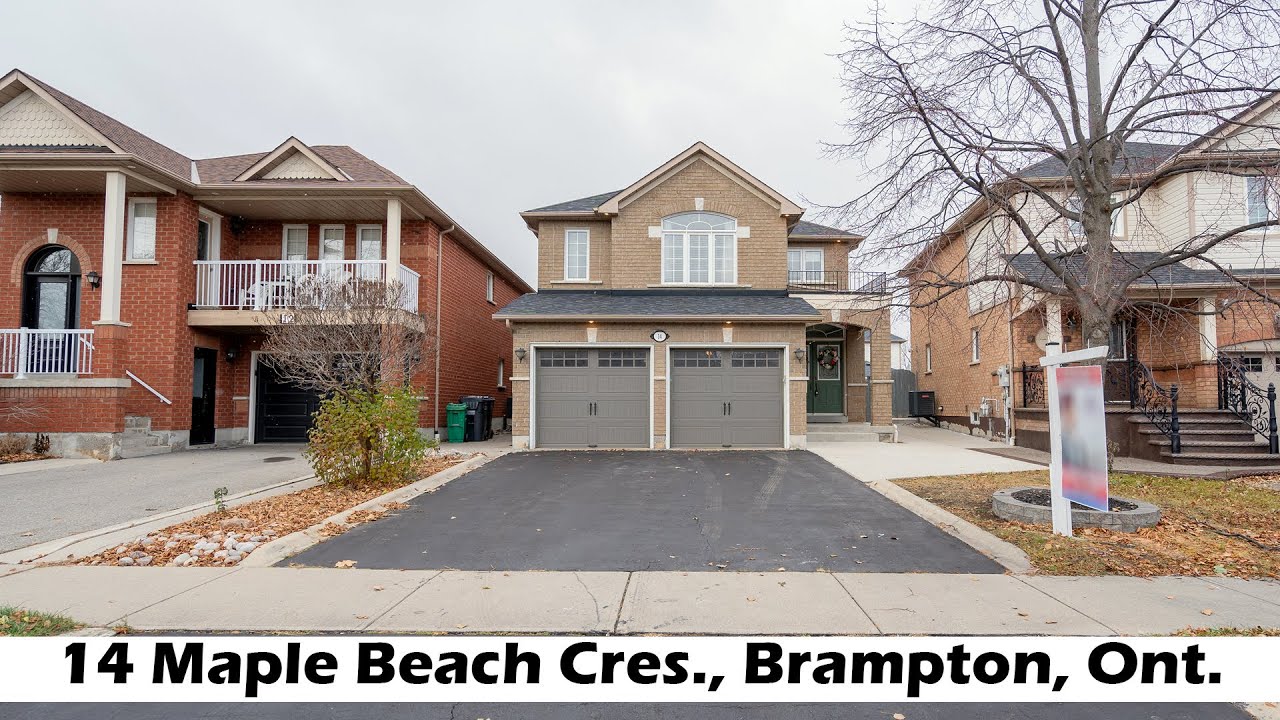 14 Maple Beach Cres Brampton Detached Home fo Sale - YouTube