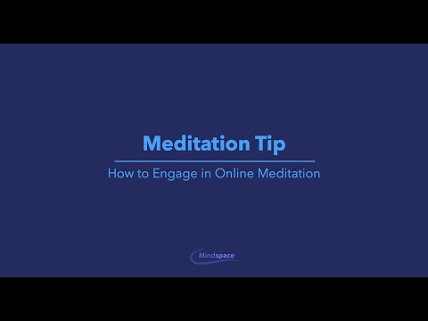 Meditation Tips -  How to engage in Online Meditation