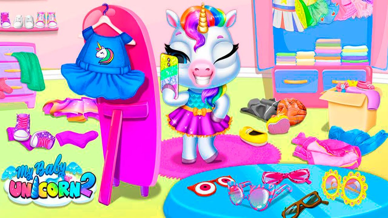 My Baby Unicorn 2 - New Virtual Pony Pet New Game for Toddlers #2 - YouTube