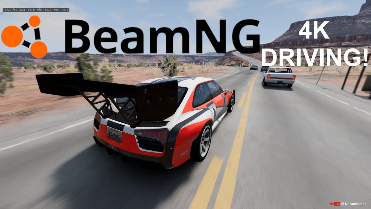 Driving In A Beautiful Desert In BeamNG.drive in 4K! | BeamNG.drive Is ...